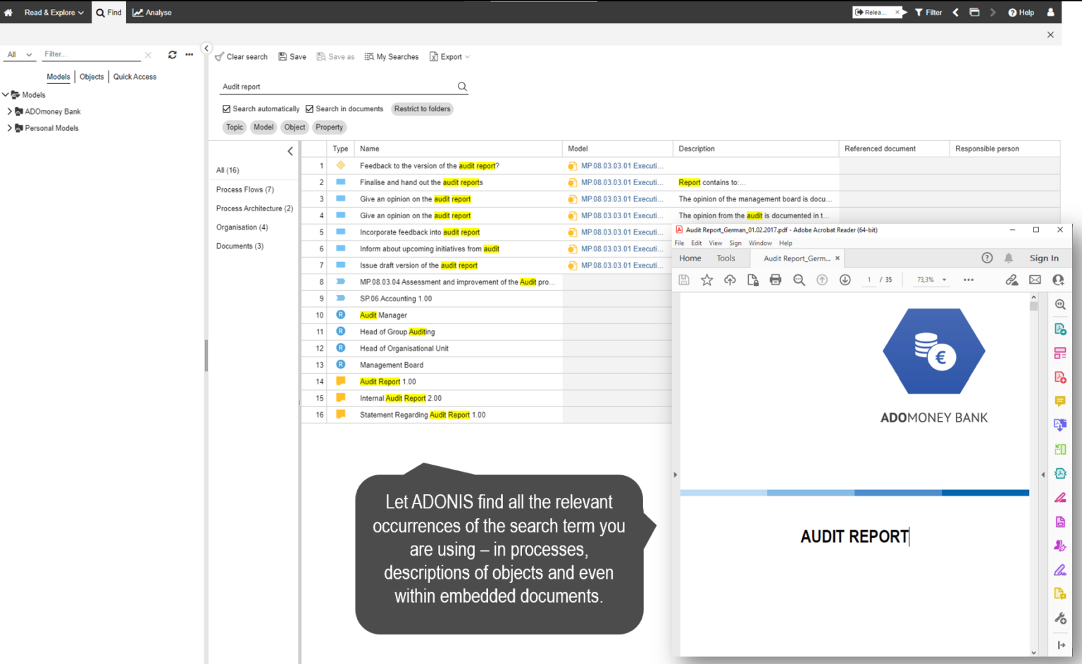 ADONIS Process Portal | Explore Your Company's Processes With Ease